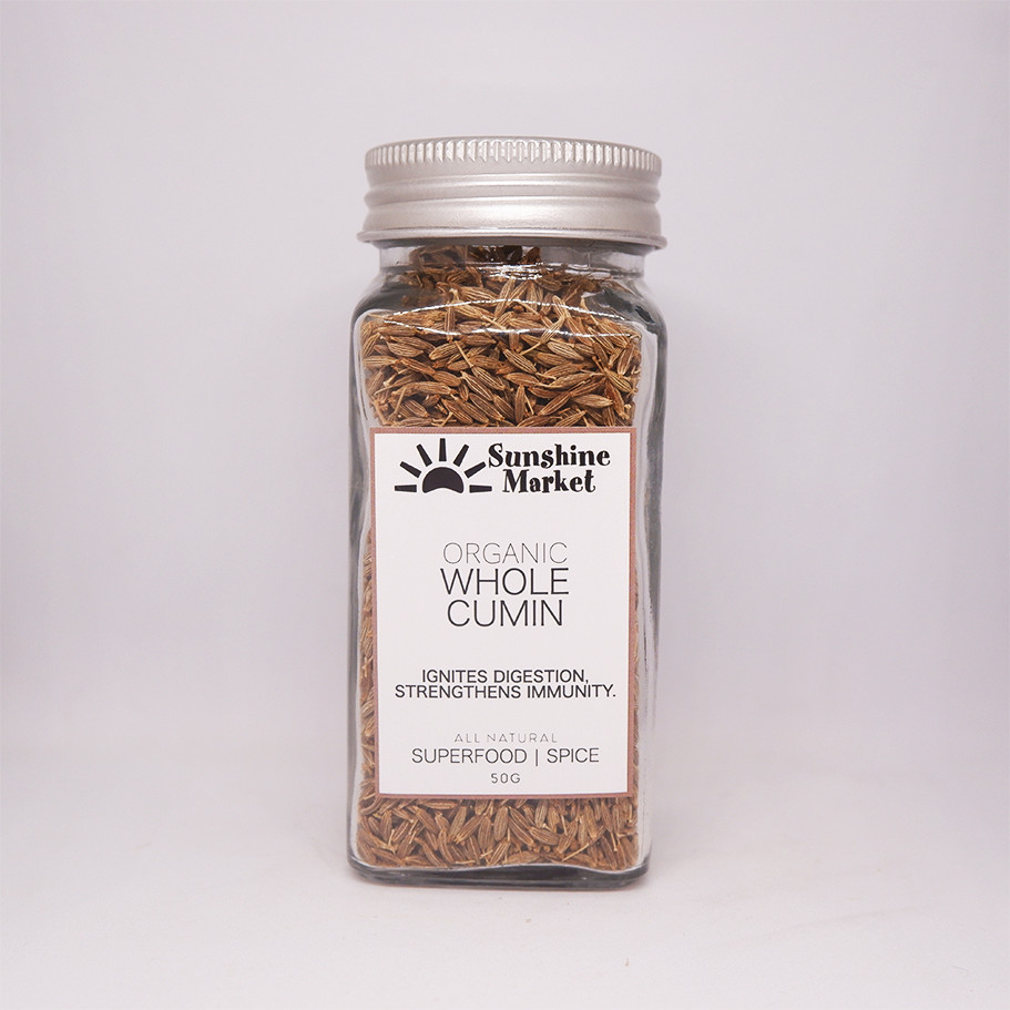 Organic Whole Cumin Seeds 50g | เมล็ดยี่หร่าทั้งเมล็ดแบบออร์แกนิก ...