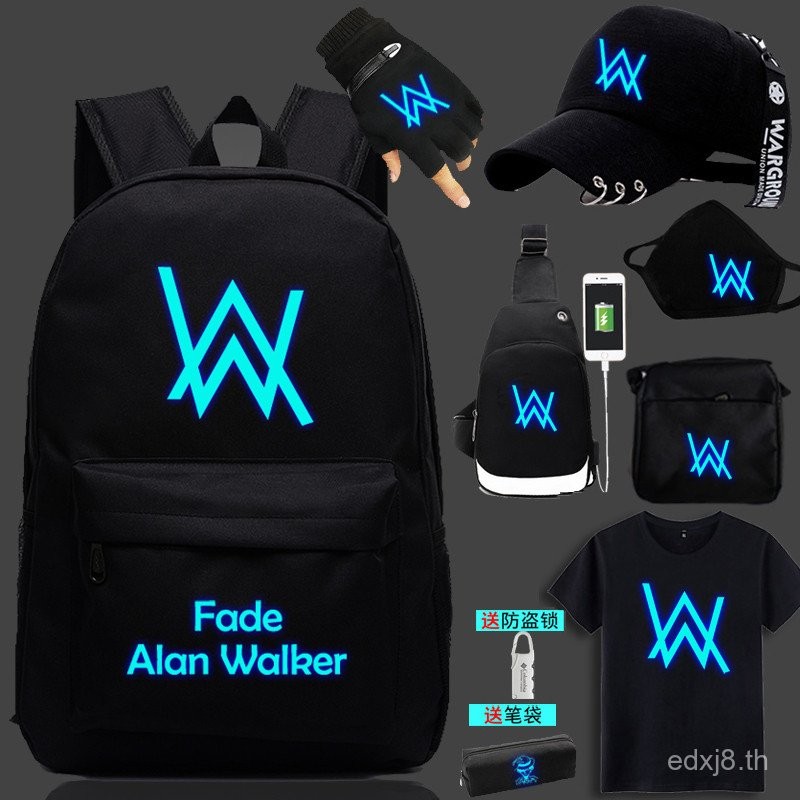 กระเป๋าเป้ Alan Walker เรืองแสงในที่มืด สไตล์เดิม ลดราคา กระเป๋าเป้ ...