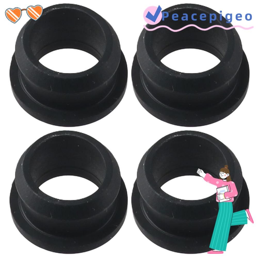 PEACEPIGEO 4 ชิ้นยางปลั๊กหลุม Grommet,ยางซิลิโคนสีดําสีขาวยาง Grommets,กันฝุ่นรอบสายรูปลั๊กกล่อง ...
