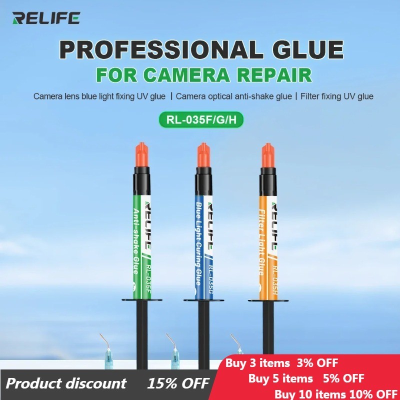 Relife RL-035F/G/H 5ML Anti-shake กาว/Blue Light Curing กาว/กาวกรอง ...