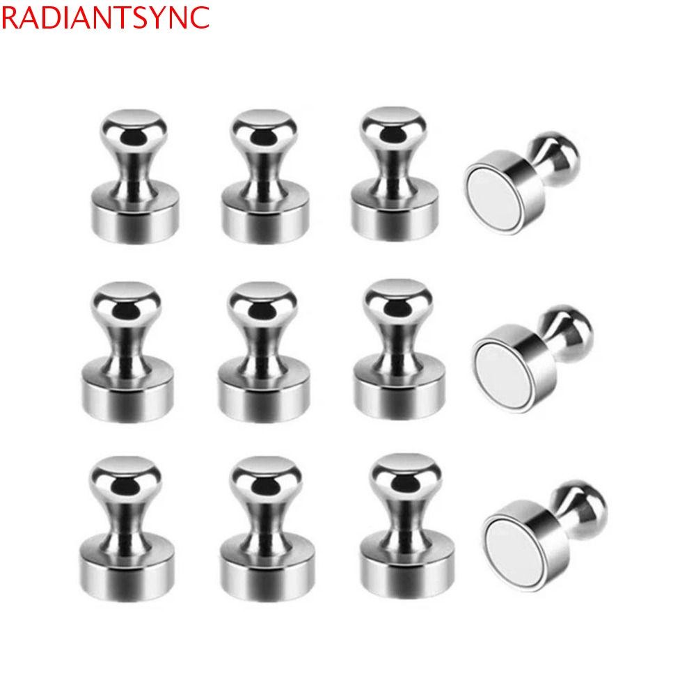 Radiantsync 10 ชิ้นแม่เหล็ก Push Pins, แม่เหล็กไวท์บอร์ดที่มีประสิทธิภาพทนทาน, Multiuse Crack ...