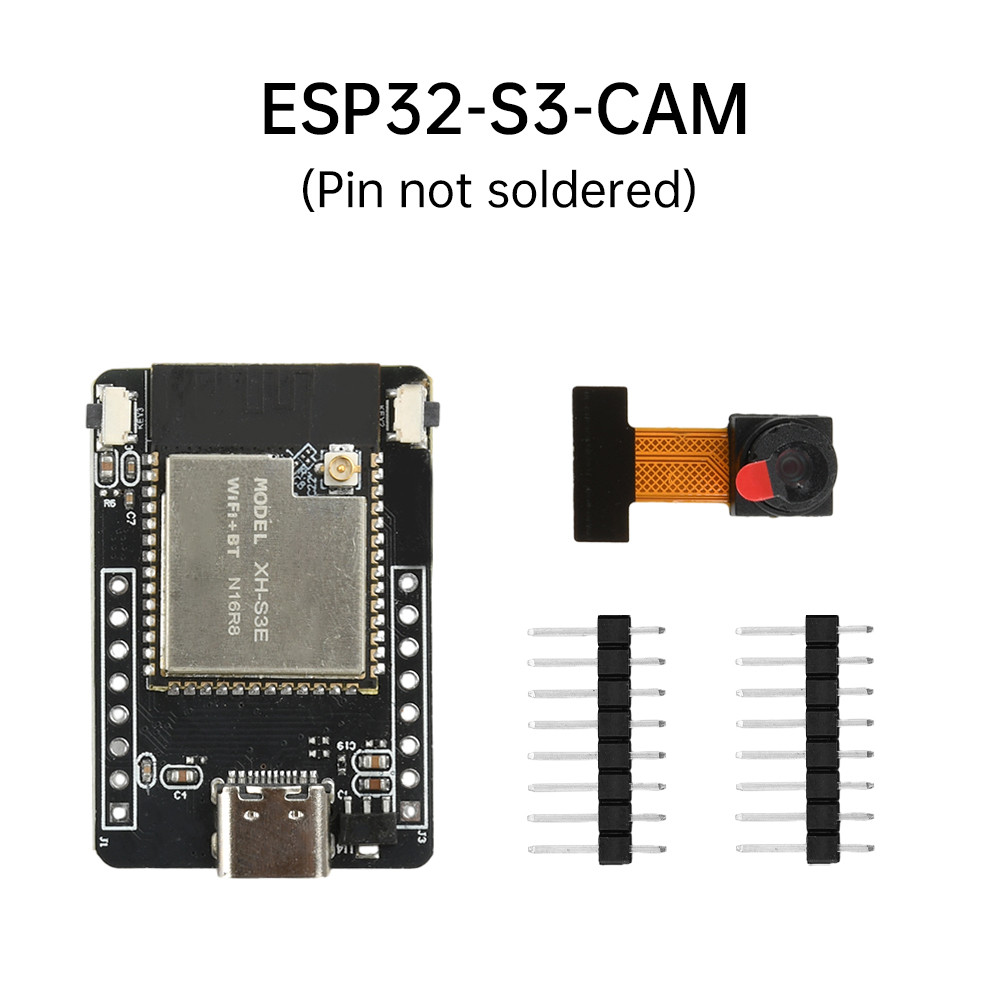 Esp32-s3-cam WIFI BT บอร์ดพัฒนาโมดูลกล้องจับคู่กับกล้อง OV2640 N16R8 รุ่นอินเทอร์เฟซ Type C ...