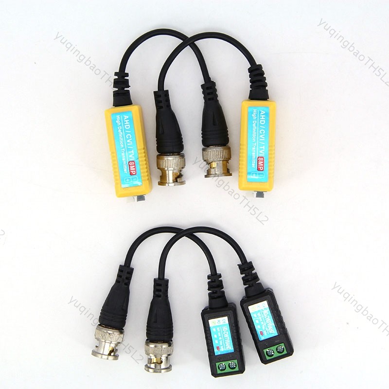 1 คู่ 4K 8MP กล้องวงจรปิด Passive Balun RJ45 กล้องวงจรปิดวิดีโอ BNC ...