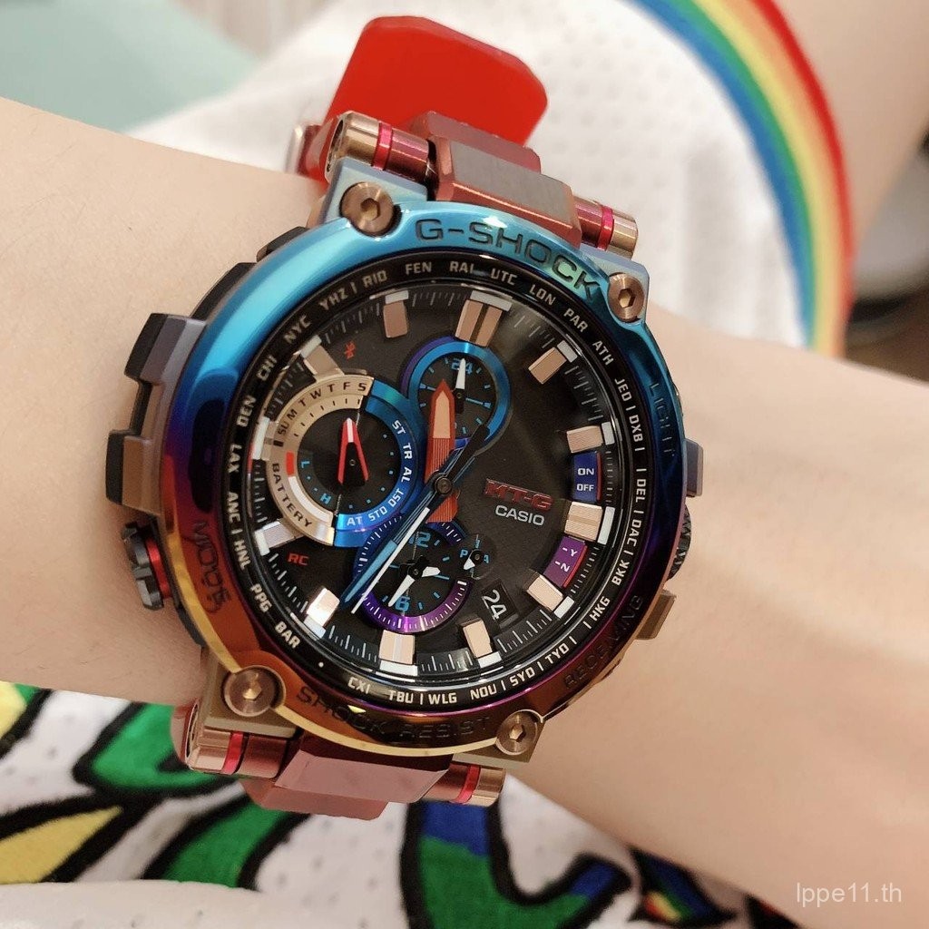 นาฬิกา Casio Volcano Thunder Rainbow Bezel รุ่นจำกัด 20 ปี สำหรับผู้ชาย ...