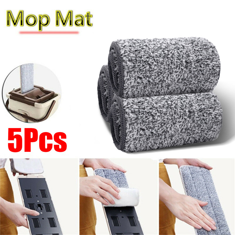 ครัวเรือนเปลี่ยนสี่เหลี่ยมผืนผ้าไมโครไฟเบอร์ Dusting Mop Pad ง่าย ...