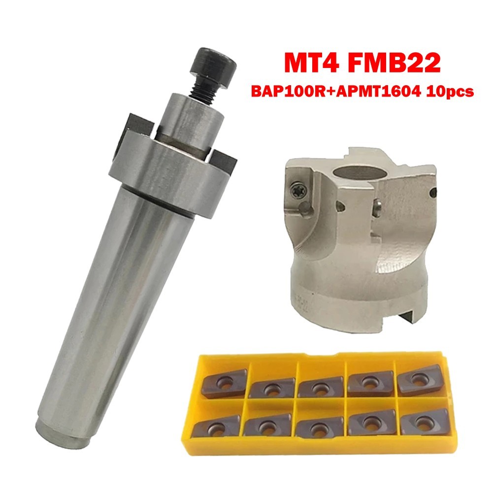 [ES]MT4 FMB22 Shank 400R 50 มม.CNC End Milling Cutter 4T APMT1604 คาร์ไบด์แทรก | Shopee Thailand