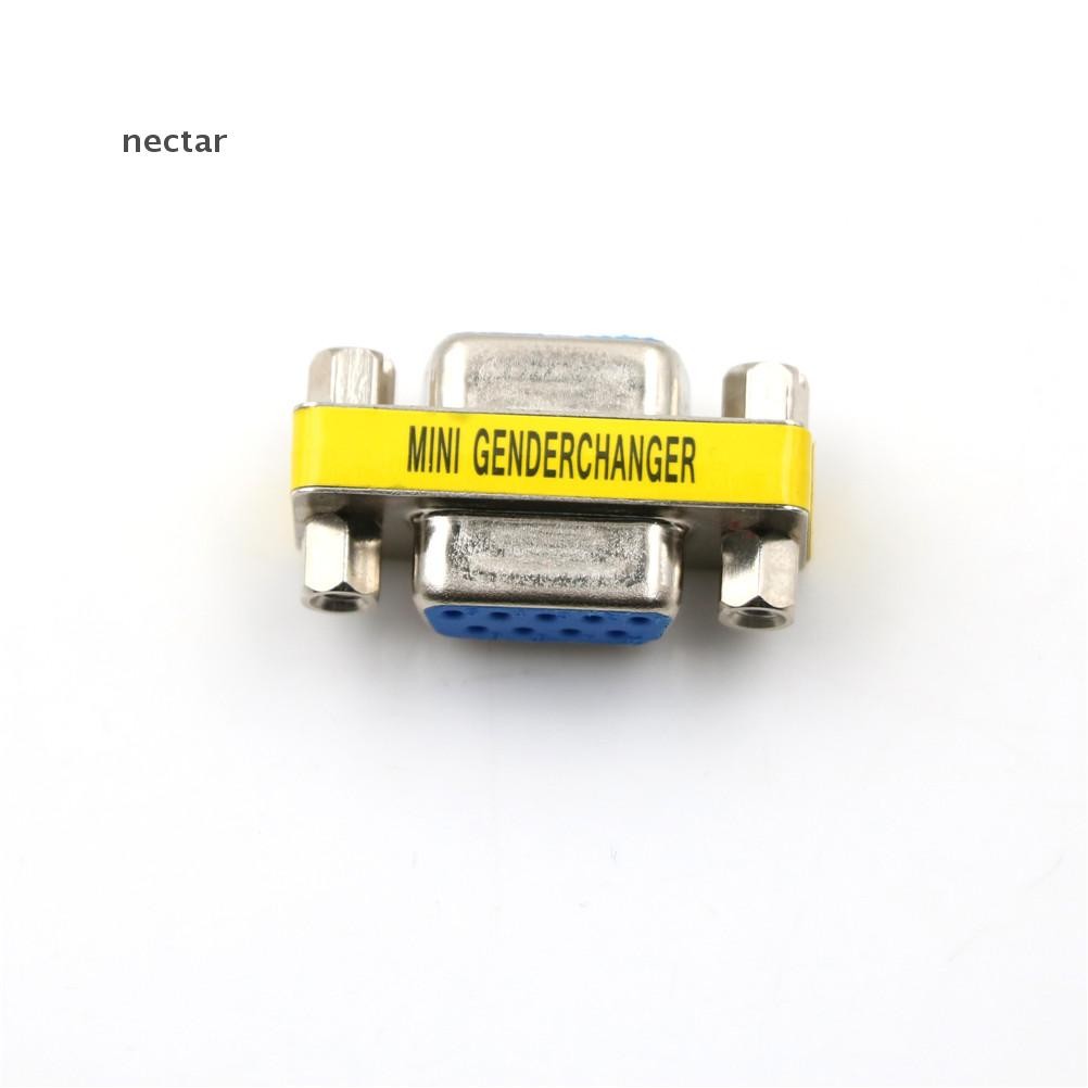 TAR ใหม่ Serial RS-232 DB9 9 Pin หญิง F/F เพศเปลี่ยน Coupler อะแดปเตอร์ ...