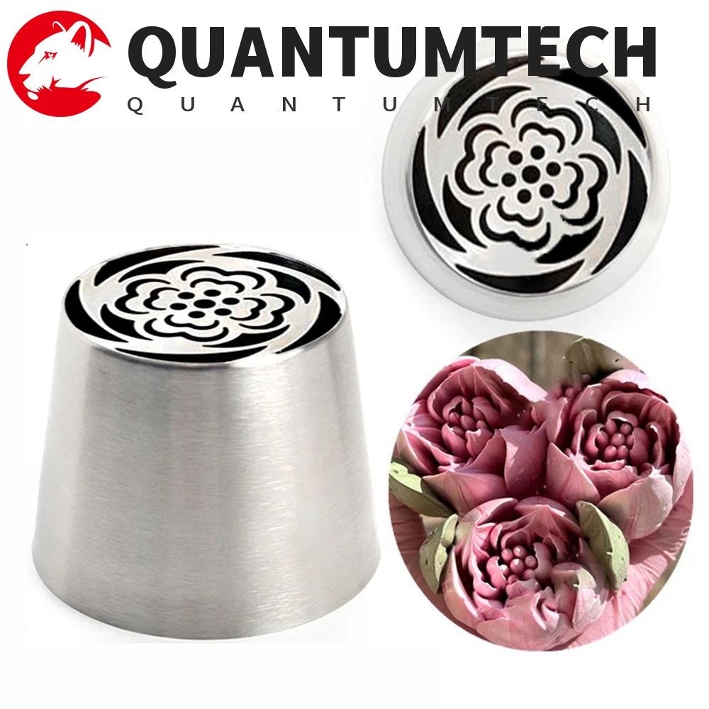 QUANTUMTECH ดอกไม้บีบปาก,ขนาดใหญ่ Creative Pastry Piping หัวฉีด,สแตนเลสทนทานหลายสไตล์ในครัวเรือน ...