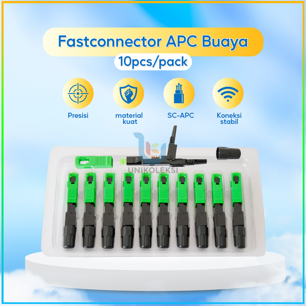 10 ชิ้น Fast Connector จระเข้ SC APC ไฟเบอร์ออปติกเชื่อมต่อจระเข้ APC ...