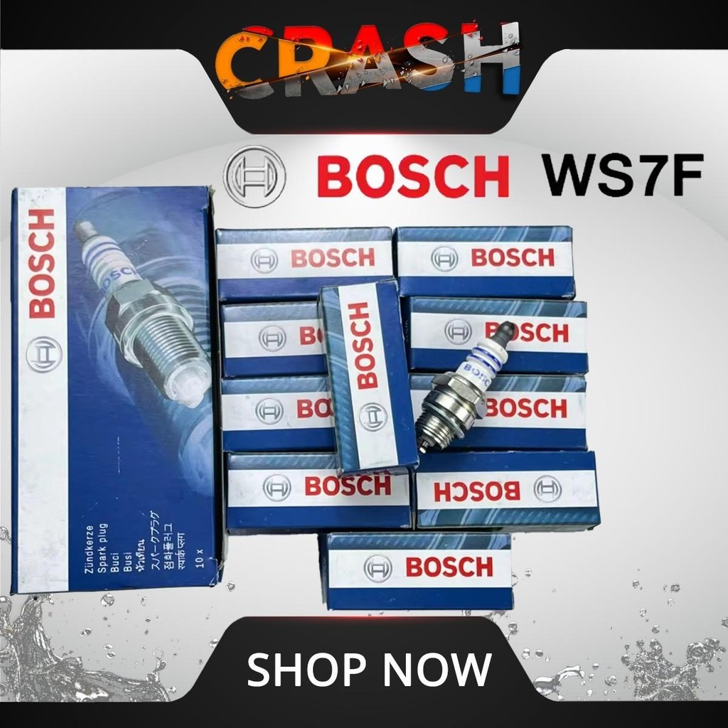 หัวเทียน BOSCH WS7F (1 กล่อง มี 10 ชิ้น) ใช้สำหรับเครื่องตัดหญ้า ...