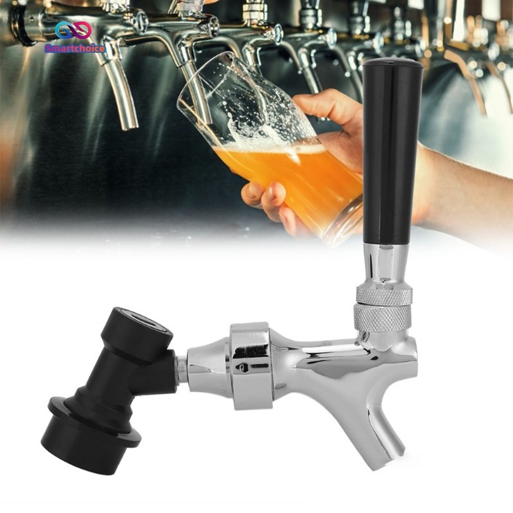 ⚡สมาร์ทช้อยส์⚡ Beer Draft Faucet Adjustable Beer Keg Tap Stainless ...