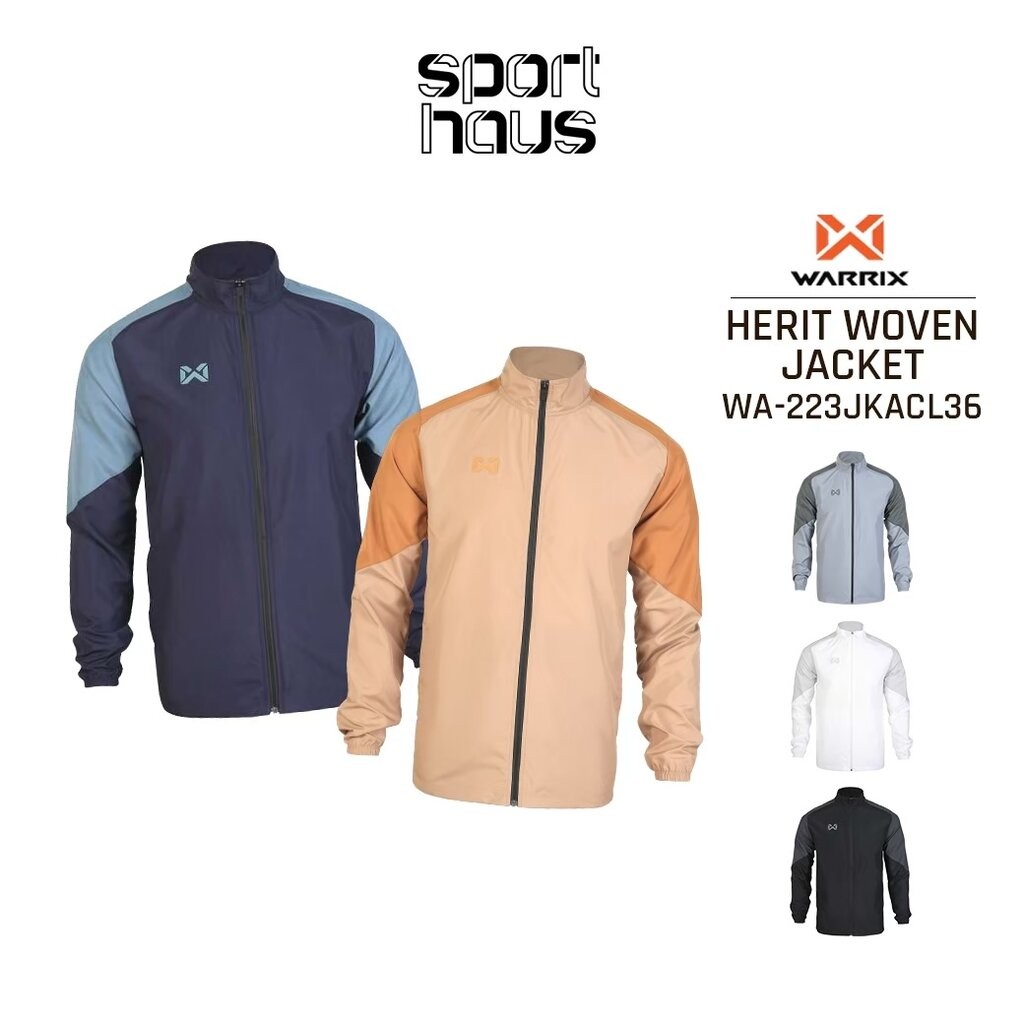 WARRIX เสื้อแจ็คเก็ตผ้าร่ม กันลม Jacket รุ่น Herit Woven (WA-223JKACL36 ...