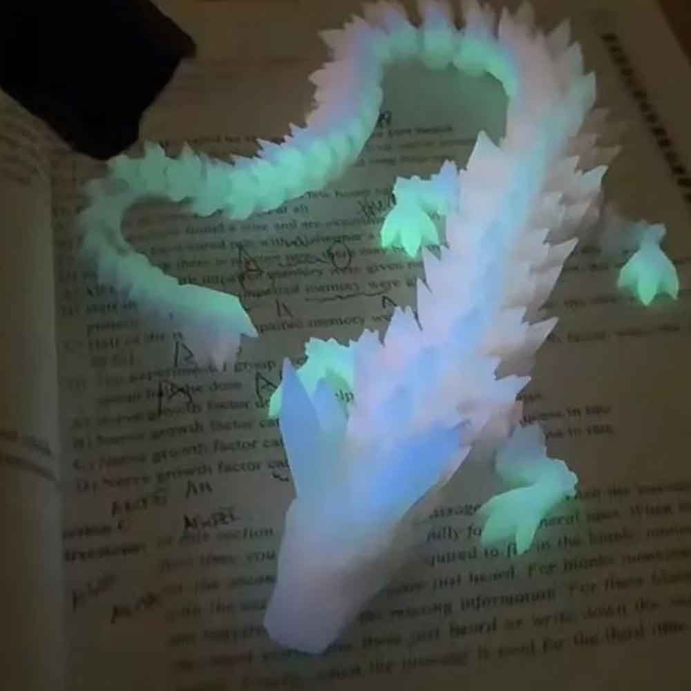 3D printing simulation of luminous rainbow crystal dragon | Shopee Thailand