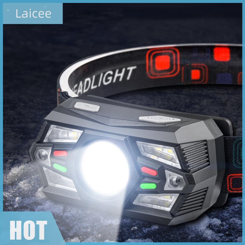 [Laicee.th] ไฟหน้าแบบเหนี่ยวนํา LED Motion Sensor ไฟหน้าชาร์จ USB สําหรับการตกปลาเดินป่า ...