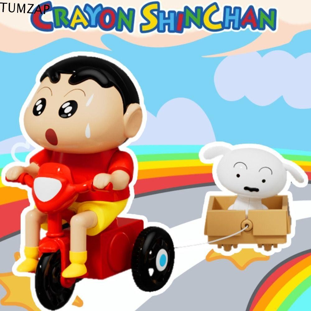 Tumzap Crayon Shin-Chan Clockwork Doll, Interactive White Dog Pull line ...
