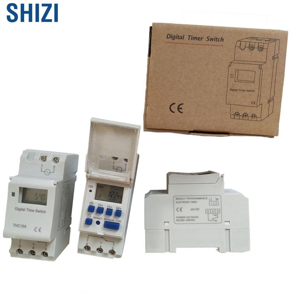 ShiZi LCD Digital Timer Relay 220V 16A การแสดงไมโครคอมพิวเตอร์ที่ตั้ง ...