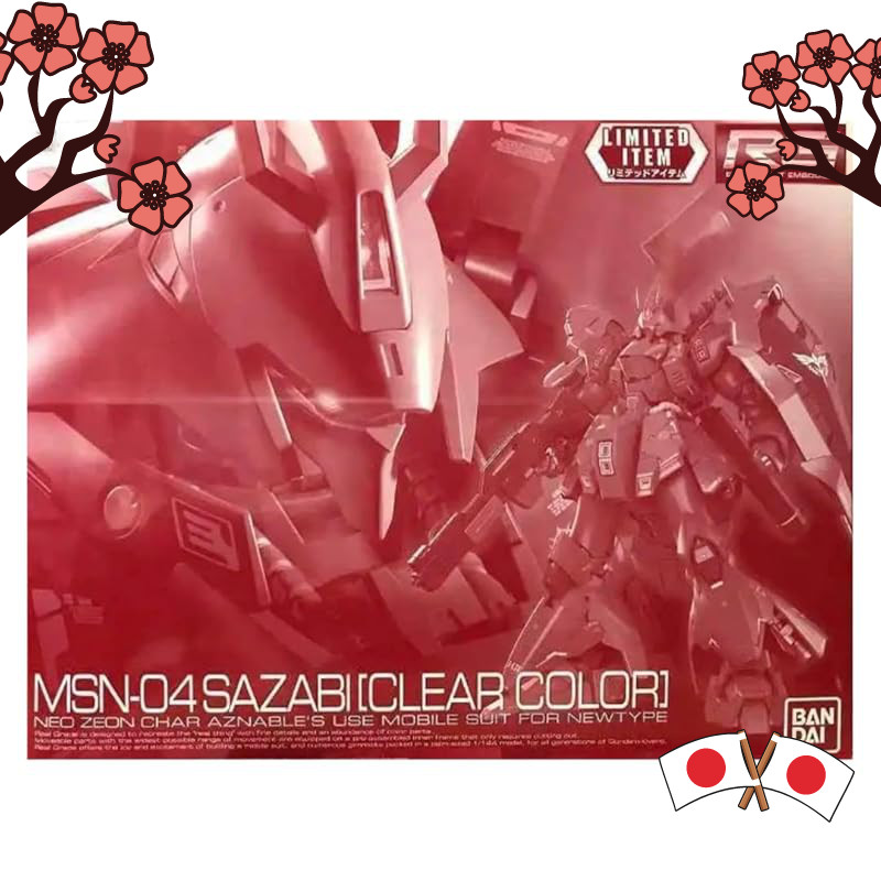 BANDAI RG 1/144 Sazabi [Clear Color] Plastic Model from "Mobile Suit ...
