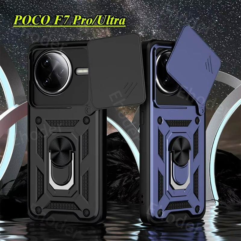 ปลอกสําหรับ Xiaomi POCO F7 Pro Ultra 5G 2025 สไลด์กล้องเลนส์ป้องกันกรณี POCOF7 F7Pro F7Ultra MI ...