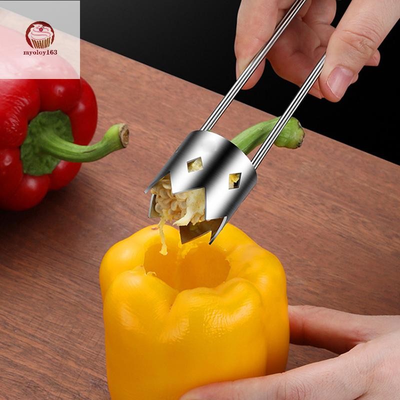 Myoloy Red Bell Pepper Corer,อัพเกรด Universal Corer เครื่องมือ ...
