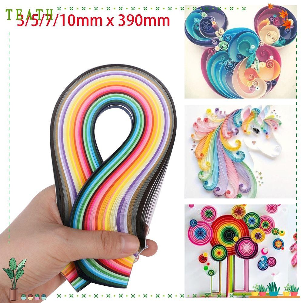 TEATH 3/5/7/10 มม.สีทึบ Creative Decro Origami เครื่องมือ | Shopee Thailand