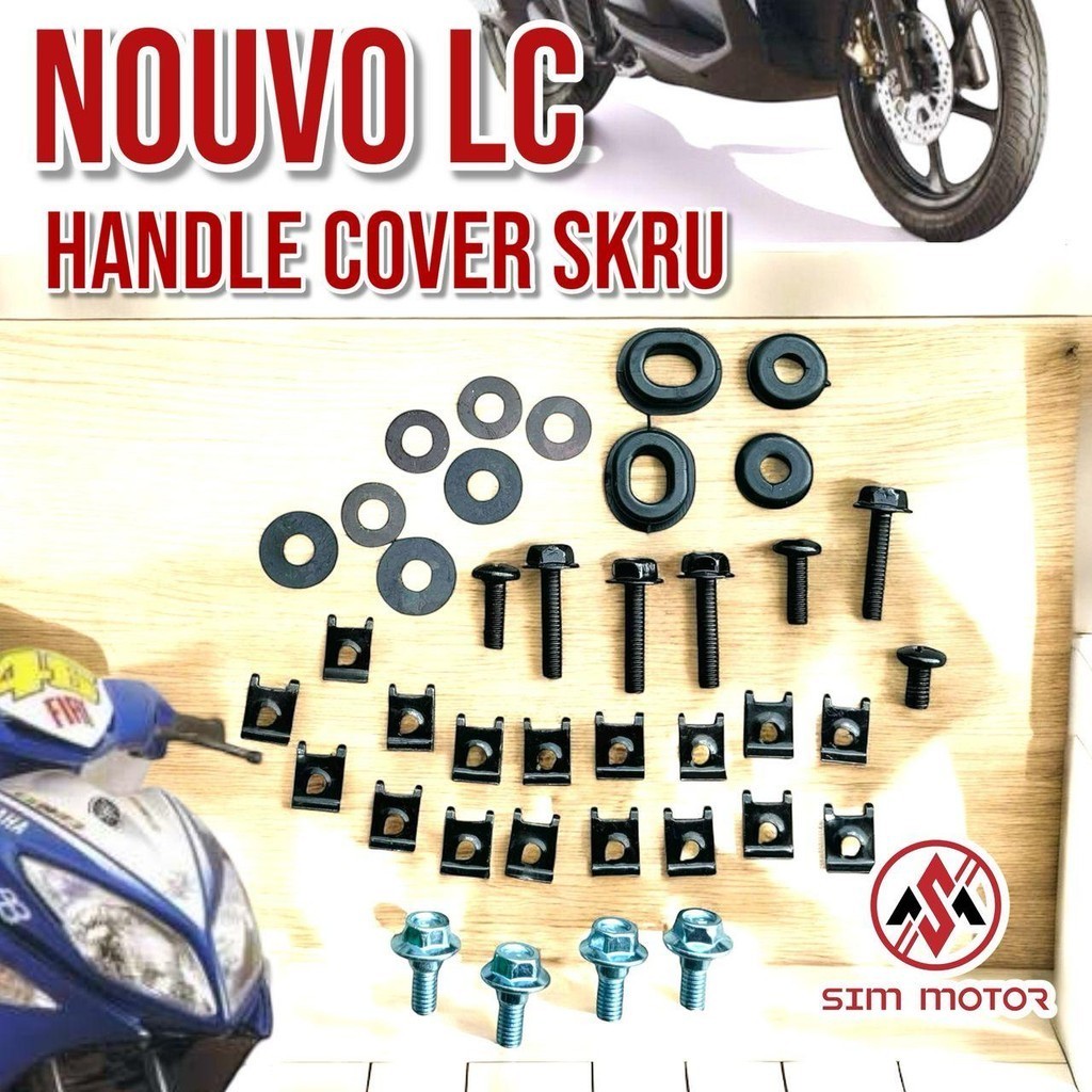 Nouvo Lc - Full Set 3 pack -skru coverset + ขามือจับsru +shield skru ...