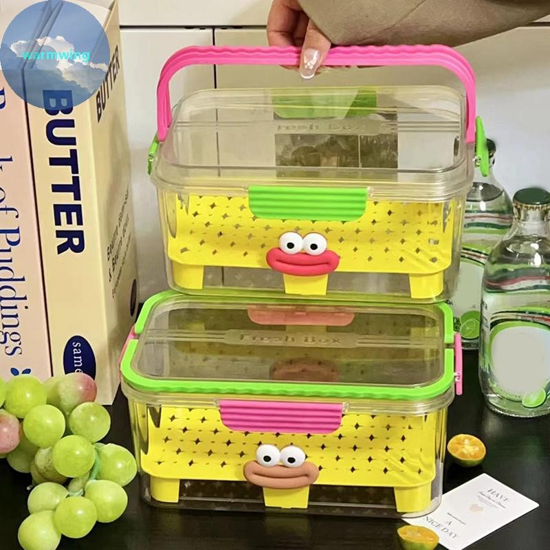 Warmwing 2025 ใหม่ Dopamine กล่องเก็บอาหารแบบพกพาตู้เย็นกล่องเก็บปิกนิกกลางแจ้งฤดูใบไม้ผลิ ...