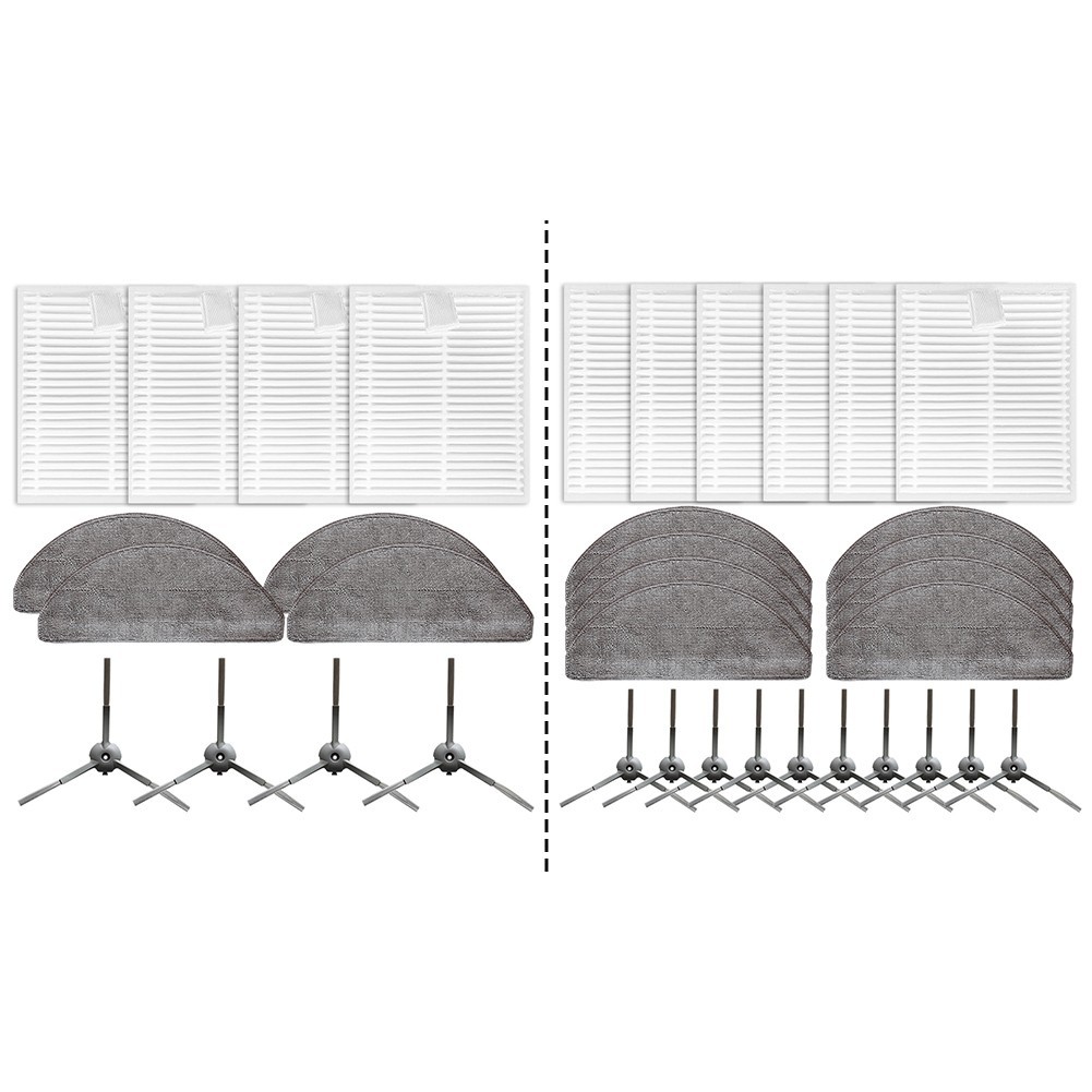 สําหรับ Vyzzle D10 เครื่องดูดฝุ่น Mop ผ้ากรองแปรงด้านข้างชุดเปลี่ยน | Shopee Thailand