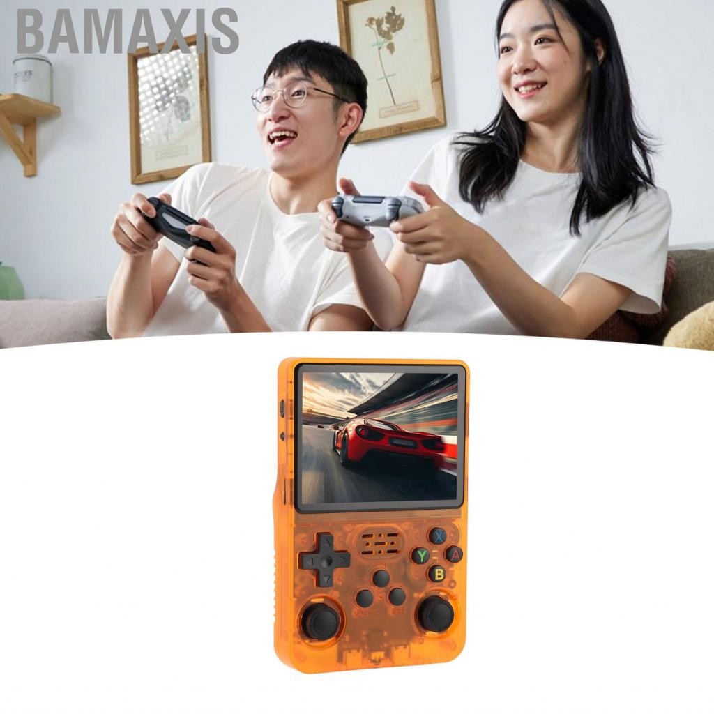 Bamaxis เครื่องเล่นเกมพกพาคอนโซลมือถือรองรับ 11 Emulators สีส้มใสสำหรับการเดินทาง | Shopee Thailand