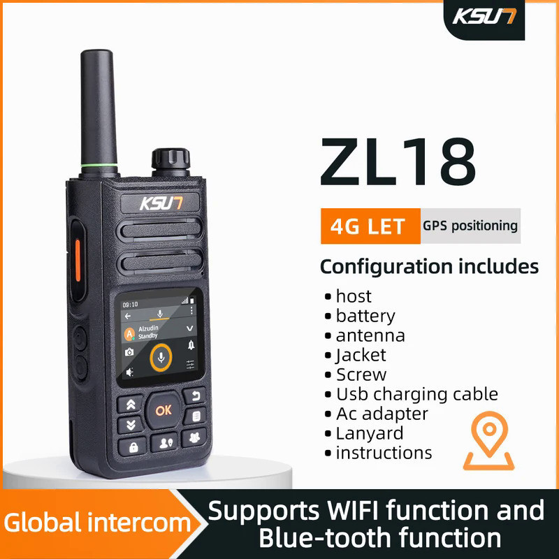 Walkie Talkie Compatible Zello APP 4g Sim Card WiFi Network Cell Phone ...