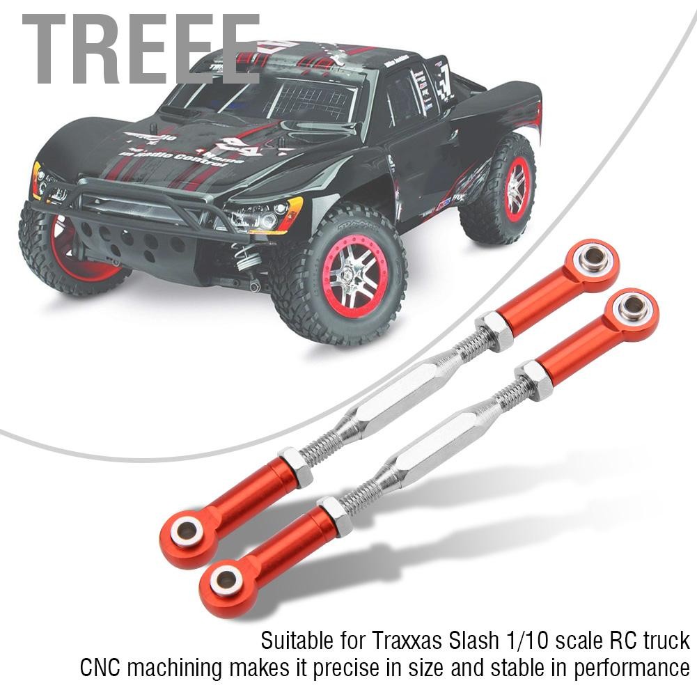 Treee การเชื่อมโยงพวงมาลัย Rod Arm แท่งทนทานสำหรับ RC รถ Traxxas Slash ...