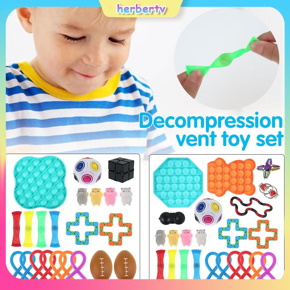Pop Push Sensory Toy Creative ออทิสติก Sensory ของเล่นตลก Popping ...