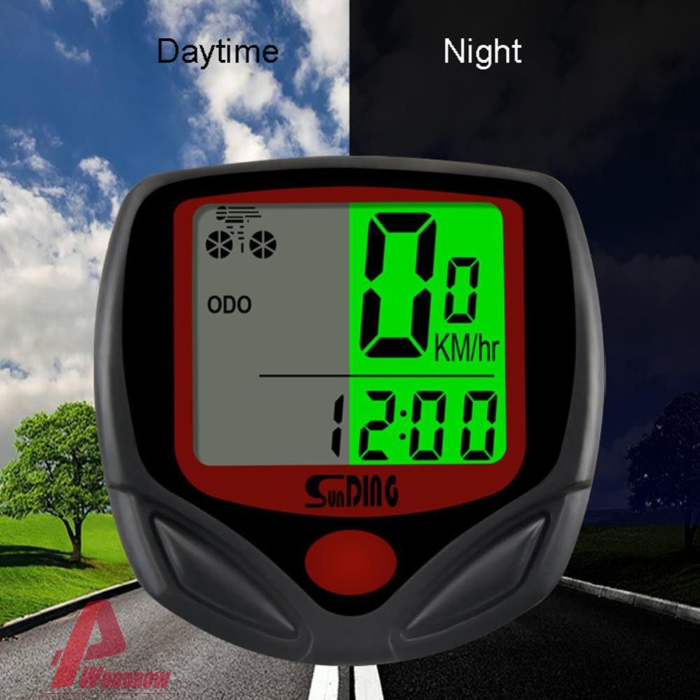 Sunding Cycling จักรยานคอมพิวเตอร์ Speedometer ขี่เครื่องวัดระยะทางแบบ ...
