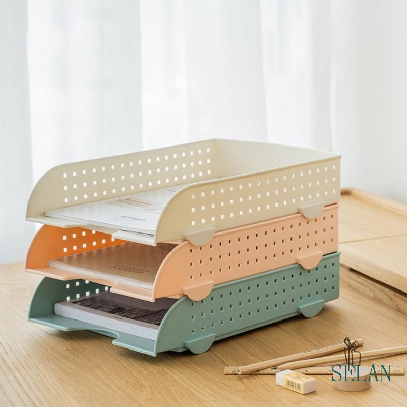 Sel Combinable Desk Organizer Holder กล่องเก็บแต่งหน้าแฟ้มหนังสือเอกสาร ...