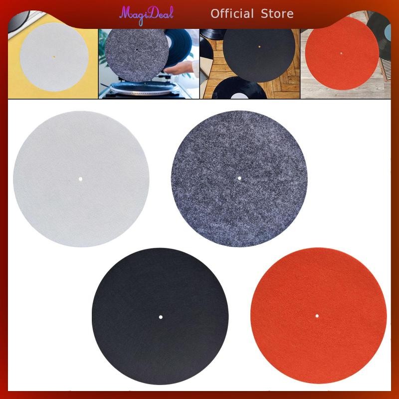 [MAGIDEAL] Turntable Plater Mat 3mm Vibration Dampening Felt Slipmat ...