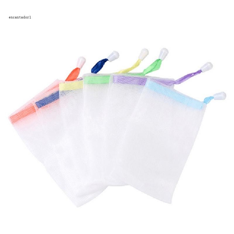 EC Soap Bag 2 Pack Soap Saver Pouch Mesh Foaming Net Soap Bags with ...