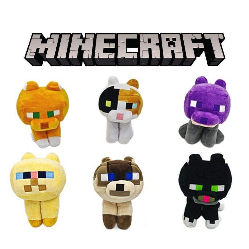 Minecraft ตุ๊กตาแมวตุ๊กตา 2025 ภาพยนตร์ Minecraft Square Minecraft ของ ...