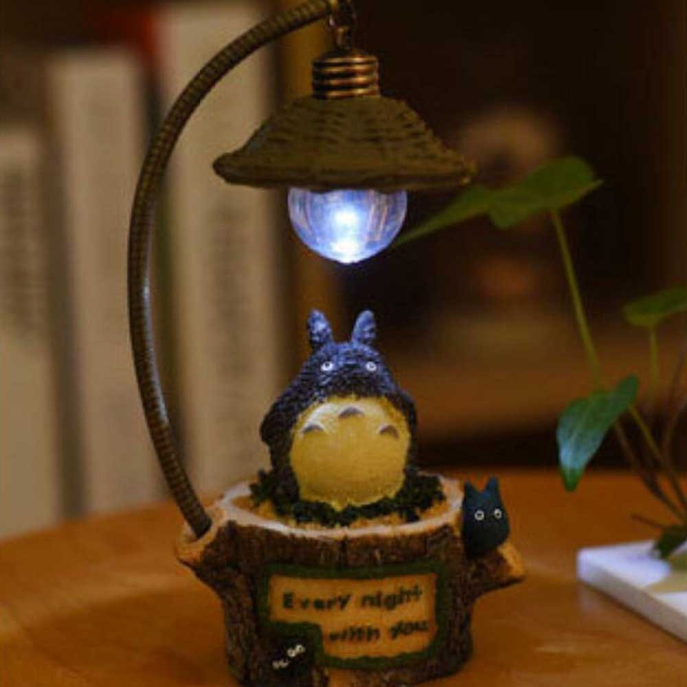 Anime Totoro Cute Cartoon Desk Lamp Night Light Lantern Gift Toy Figure ...