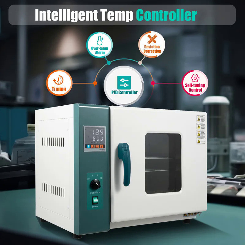 Lab Industrial Digital Forced Air Convection Drying Oven Low Noise Constant Temperature 1000W ...