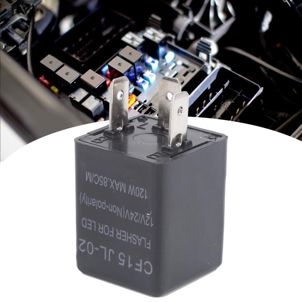 LED Flasher Non Polarity 12V 24V Universal ABS ปกติเปิดแฟลชรีเลย์ CF15 ...