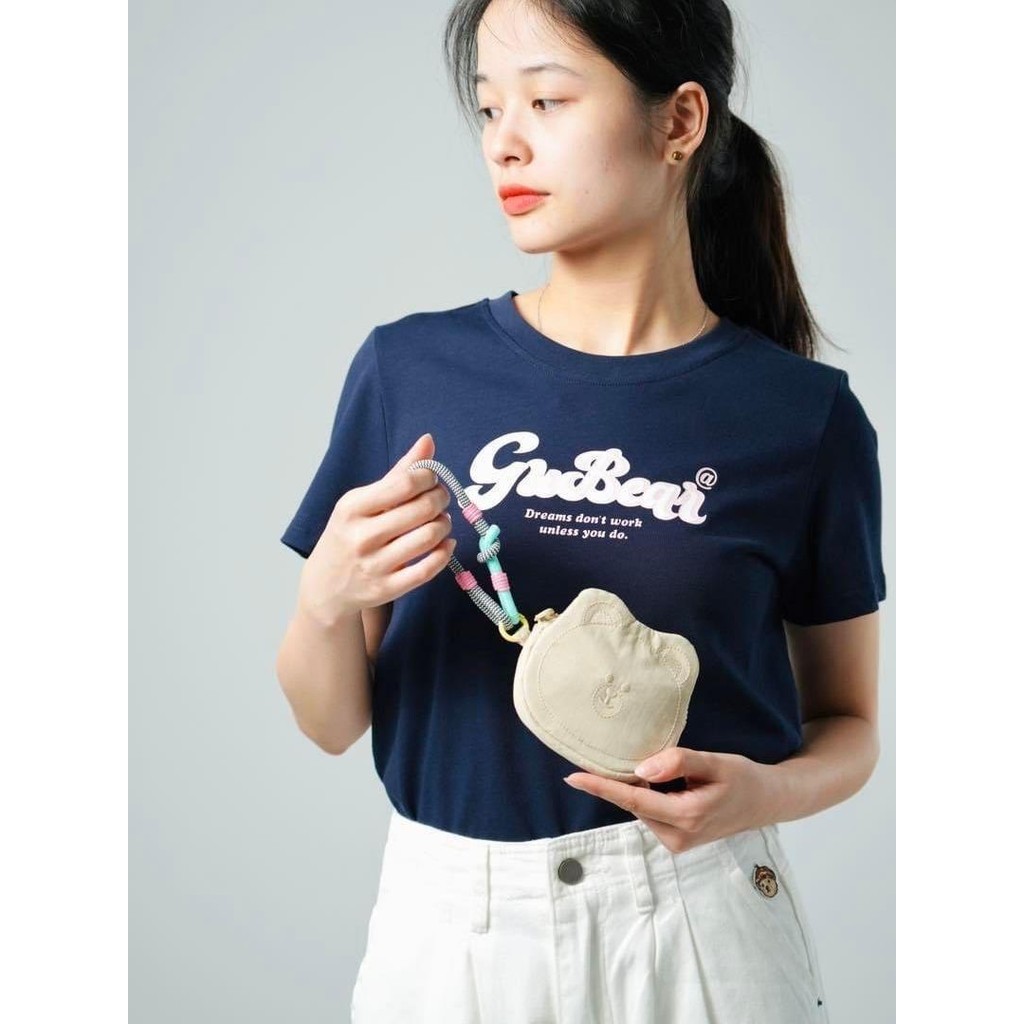 GUOO BEAR กระเป๋าใส่เหรียญหน้าหมี มีสายคล้องมือ ขนาด 4.5 นิ้ว แบรนด์แท้ ...