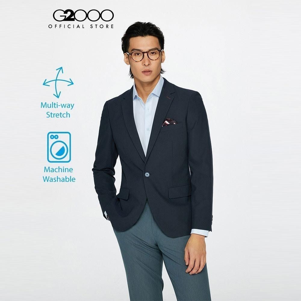 G2000 เสื้อสูทสำหรับผู้ชาย Smart Fit รุ่น 3611304277 NAVY | Shopee Thailand