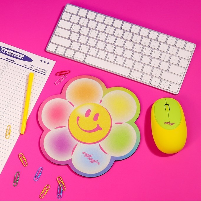 [พร้อมส่งจากไทย] Wiggle Wiggle Wireless Mouse + Mouse Pad Set ชุดเมาส์ ...