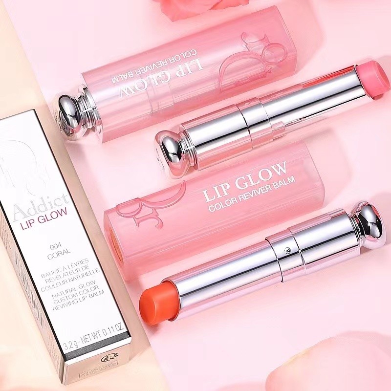 【มีป้ายSEPHORA】Dior Addict Lip Glow #012#004#008#001 3.2g ลิปดิออร มอบ ...