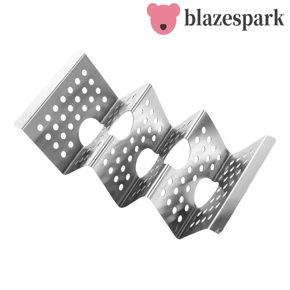 Blazespark Taco ผู้ถือเตาอบย่างสแตนเลสพร้อมที่จับอุปกรณ์เสริมง่ายเครื่องมือห้องครัวรูปคลื่น ...