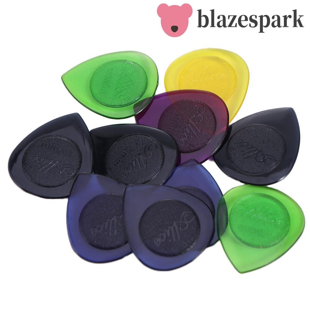 Blazespark 10 ชิ้น ปิ๊กกีตาร์, สีสุ่ม Plectrums Acoustic Guitar Picks, กีตาร์ไฟฟ้าเบส Pick ...