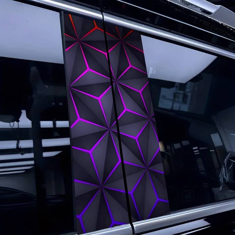 Car Car Window Decal Geometric Square Car Car Window Decal Paper Window ...