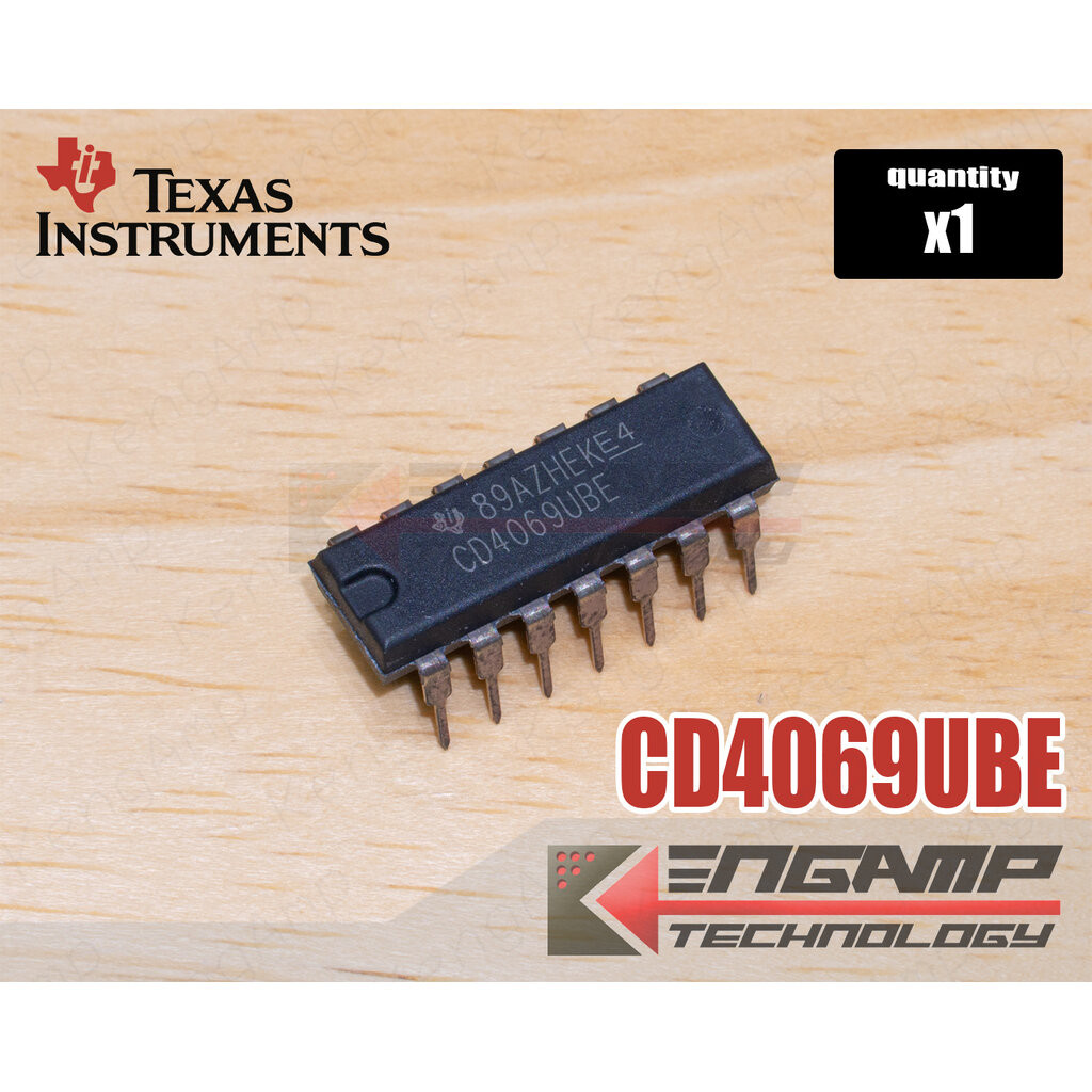 (1ตัว) [IC] CD4069UBE CD4069 TEXUS CMOS HEX INVERTER | Shopee Thailand