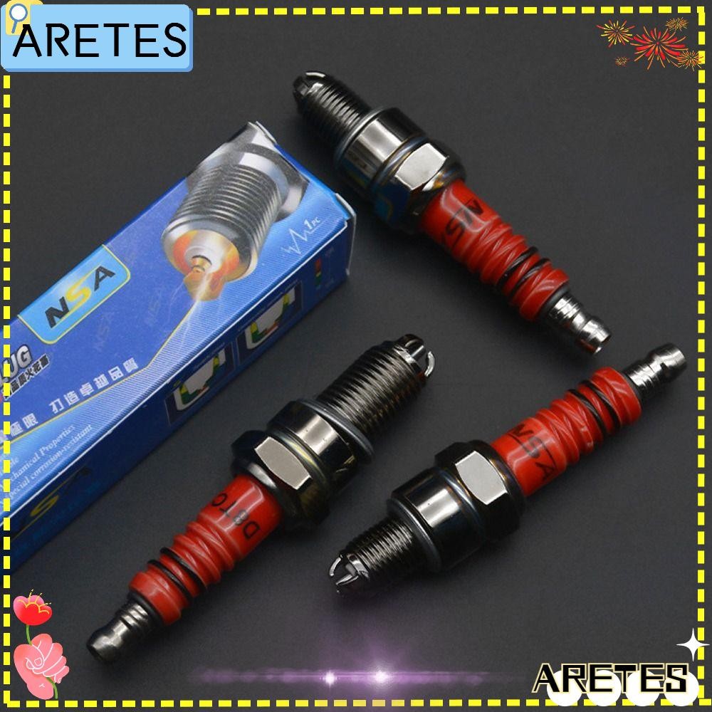 ARETS Racing Sparking Plug, A7TC D8TC 3 Triple Electrode หัวเทียนรถ ...