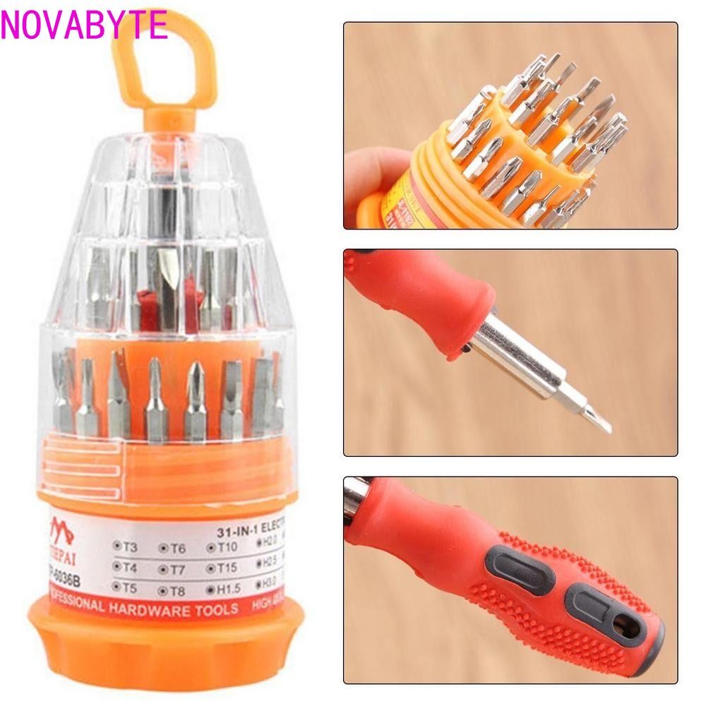 NOVABYTE 31 In 1 ไขควงชุด Precision มัลติฟังก์ชั่น Torx Bits ซ่อมกล้อง ...