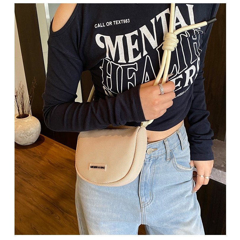 LYN Mini Sports Cross Body Small Bag Fashion Zipper Closed Shoulder Bag ...